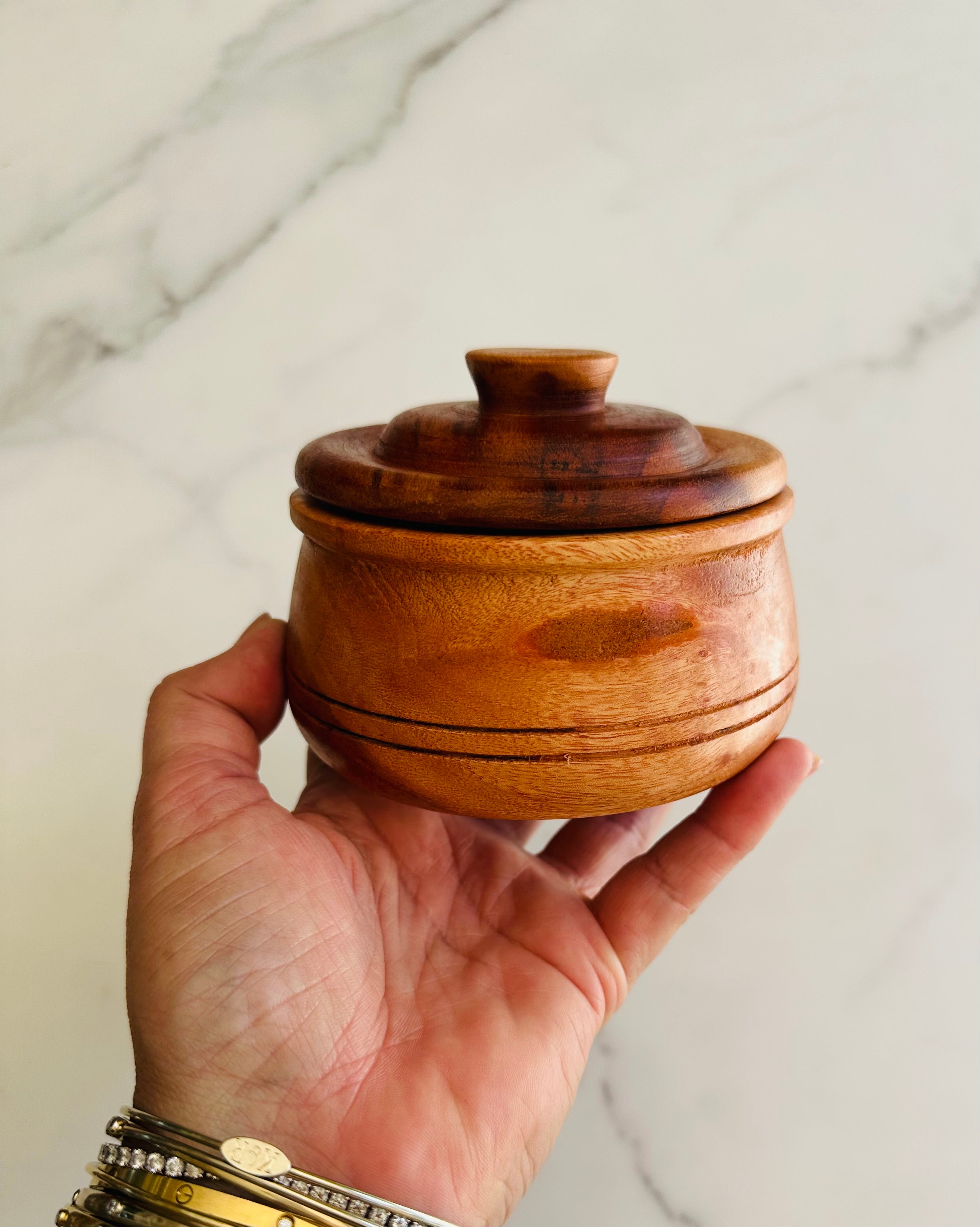 Hand Carved Wooden Salt Cellar – Casa Bella Vida